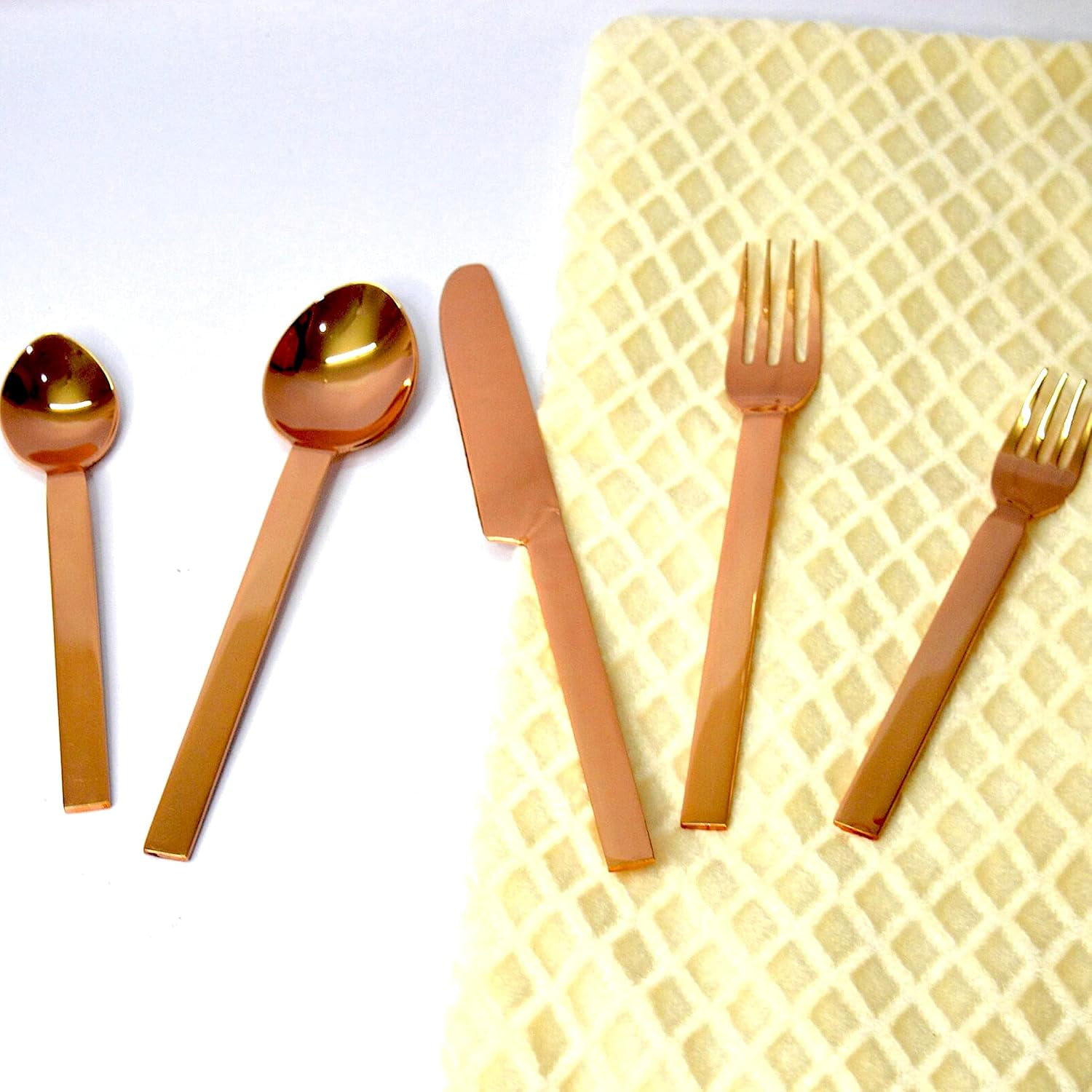 Tranquil Square Cutlery Set for Dining Table Veron Design Spoon Fork ...