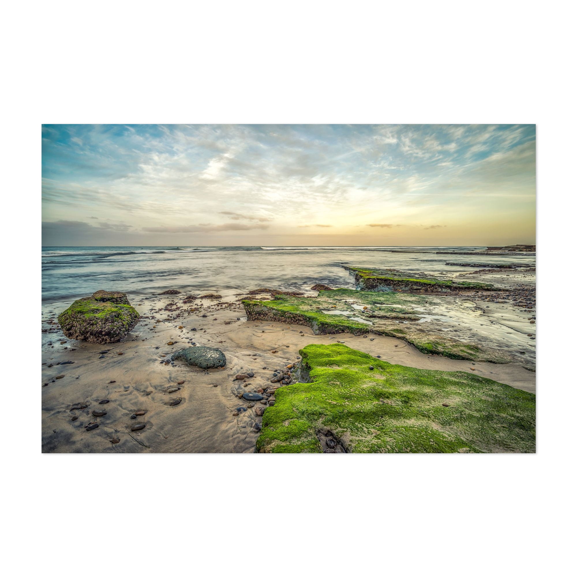 Tranquil Tides - Swami's Beach - Encinitas California Photography Unframed Wall Art Print 12 x ...