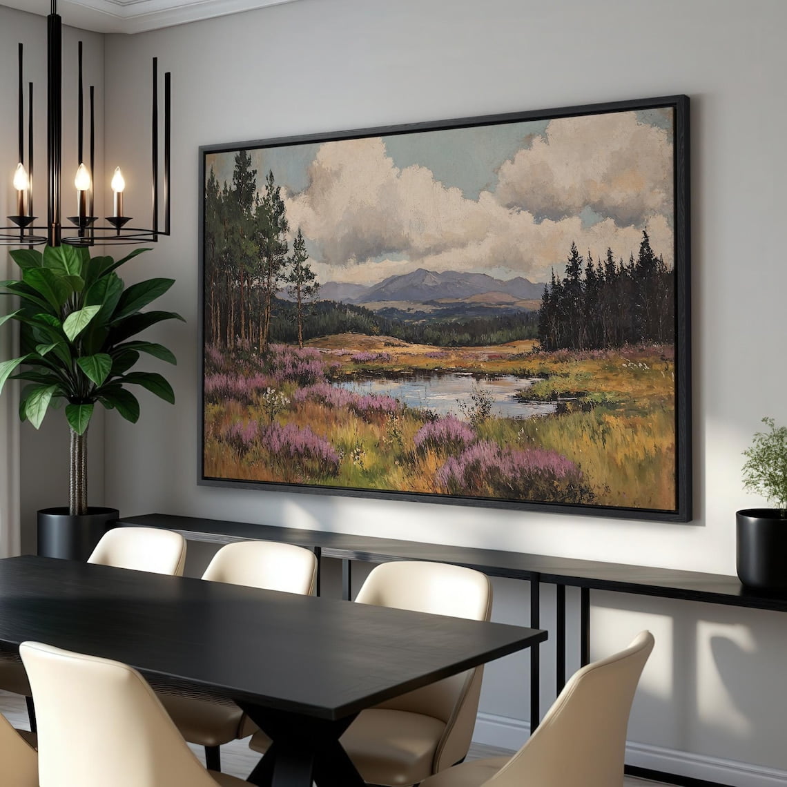 Tranquil Wilderness Poster - Nature Landscape Art, Rustic Scenery For ...