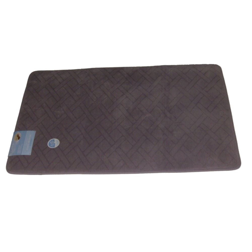 Tranquility Luxurious Memory Foam Purple Bath Mat Skid Resistant Throw ...