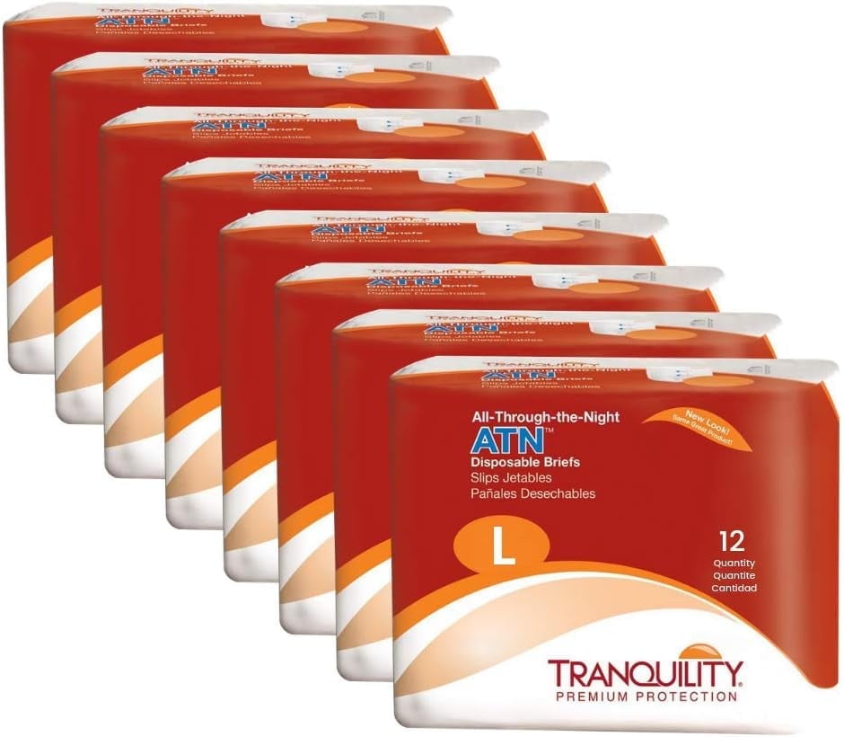 Tranquility Premium ATN Disposable Briefs with Tabs, Overnight ...