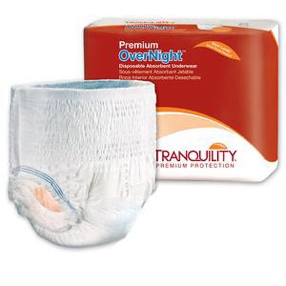 Tranquility Premium OverNight Disposable Absorbent Underwear, XL (48 ...