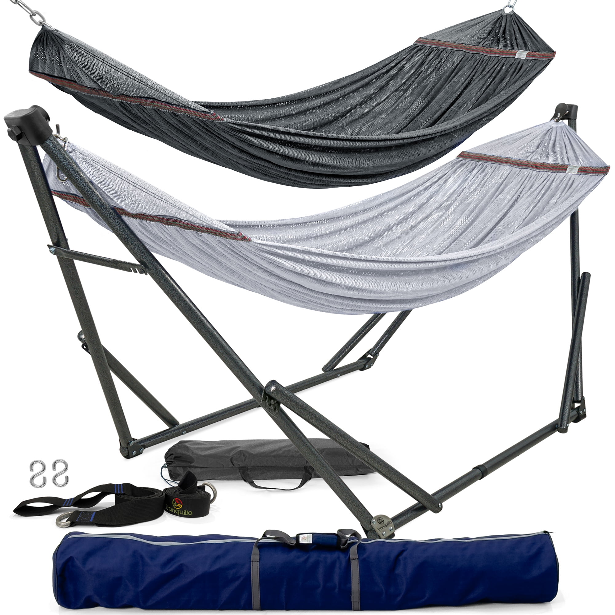 Tranquillo 600lb Capacity 2 Persons 2 Hammocks Included/Foldable ...