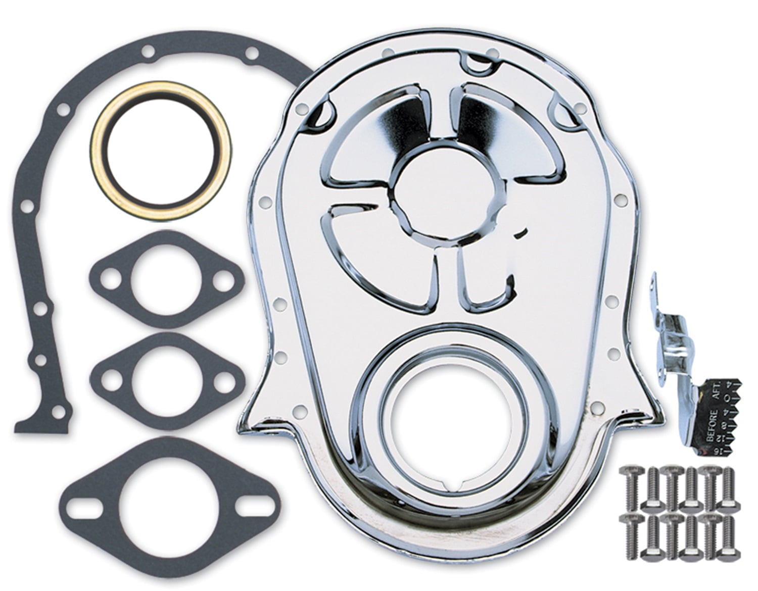 Trans-Dapt 9001 TDP9001 TIMING COVER SET CHRM BBC Fits select: 1973 ...