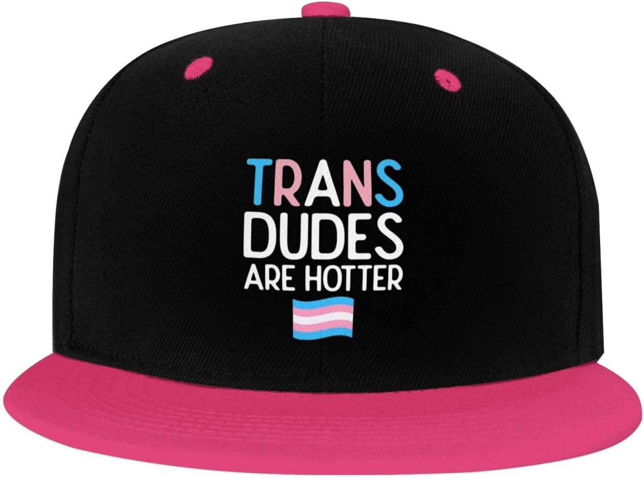Trans Dudes are Hotter Transgender LGBT Funny Trucker Hat Baseball Cap ...