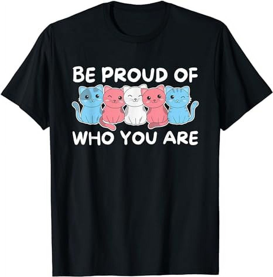 Trans Flag Gay Pride Lgbtq Cat T-Shirt - Walmart.com