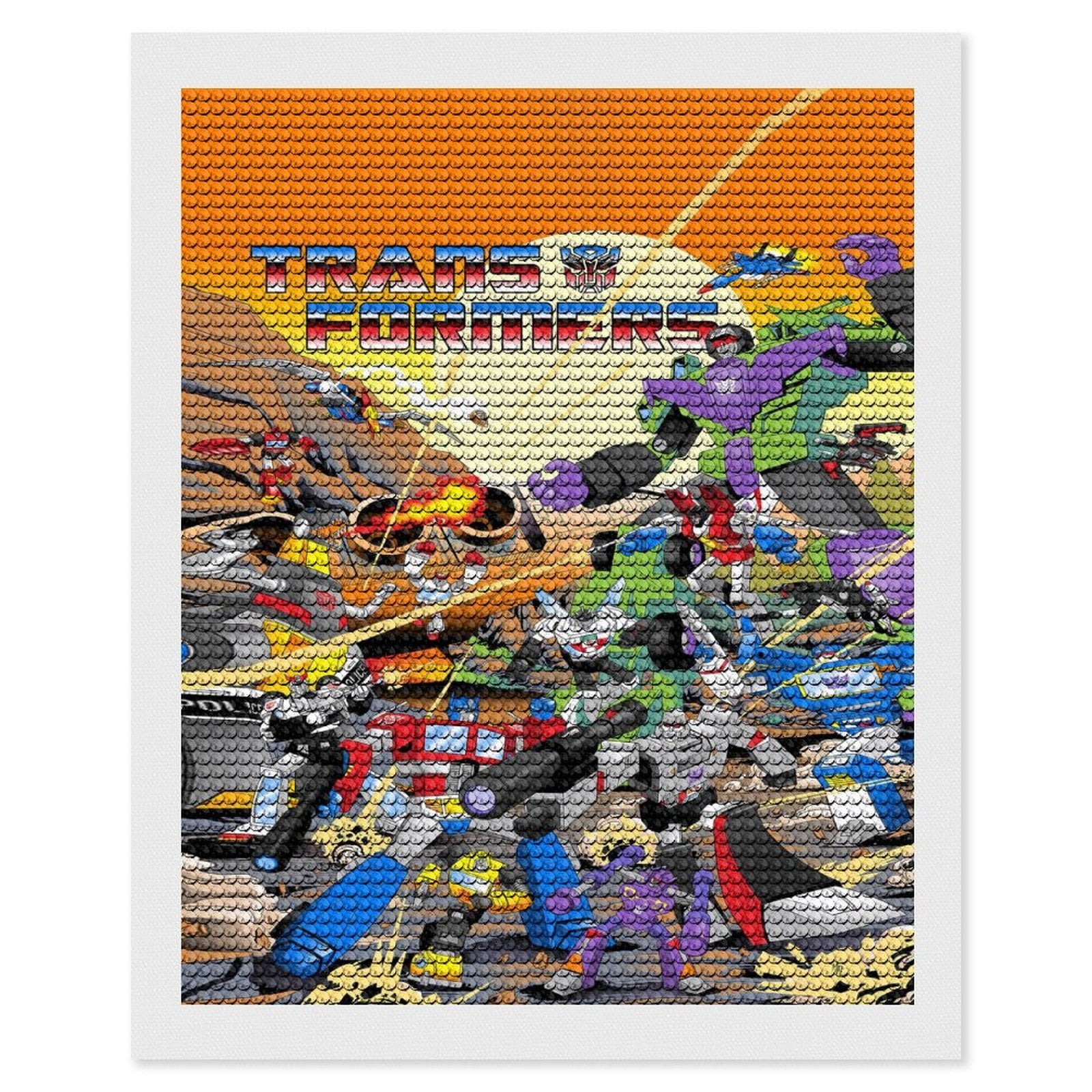 Trans-Former Diamond Art Kits for Adults Cartoon 5D DIY Diamond Art ...