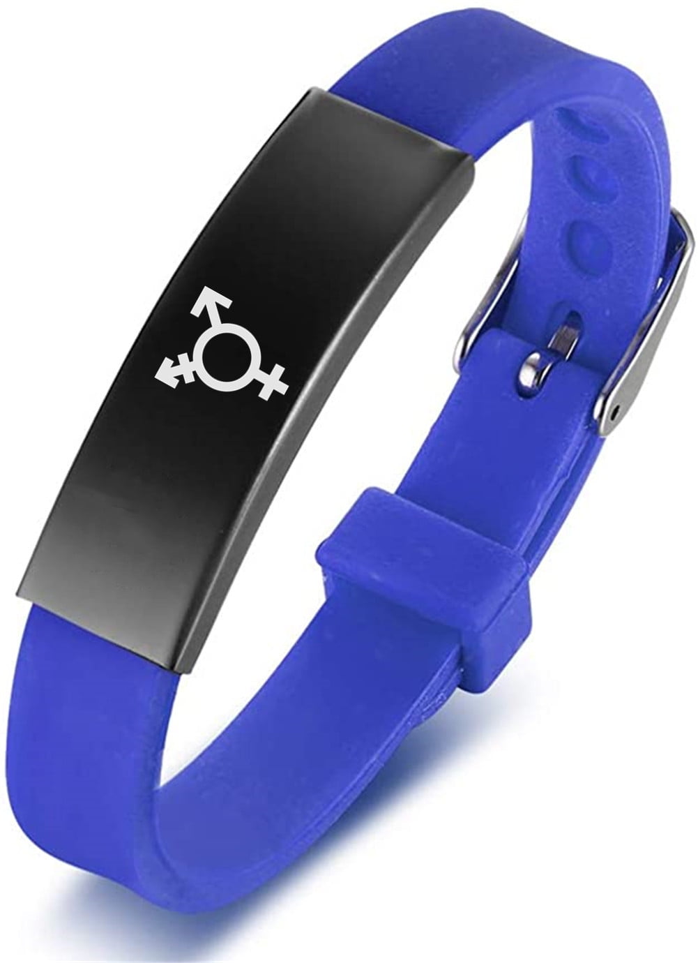Trans Gender Symbol Silicone Bracelet Lgbt Queer Pride ID Bangle ...