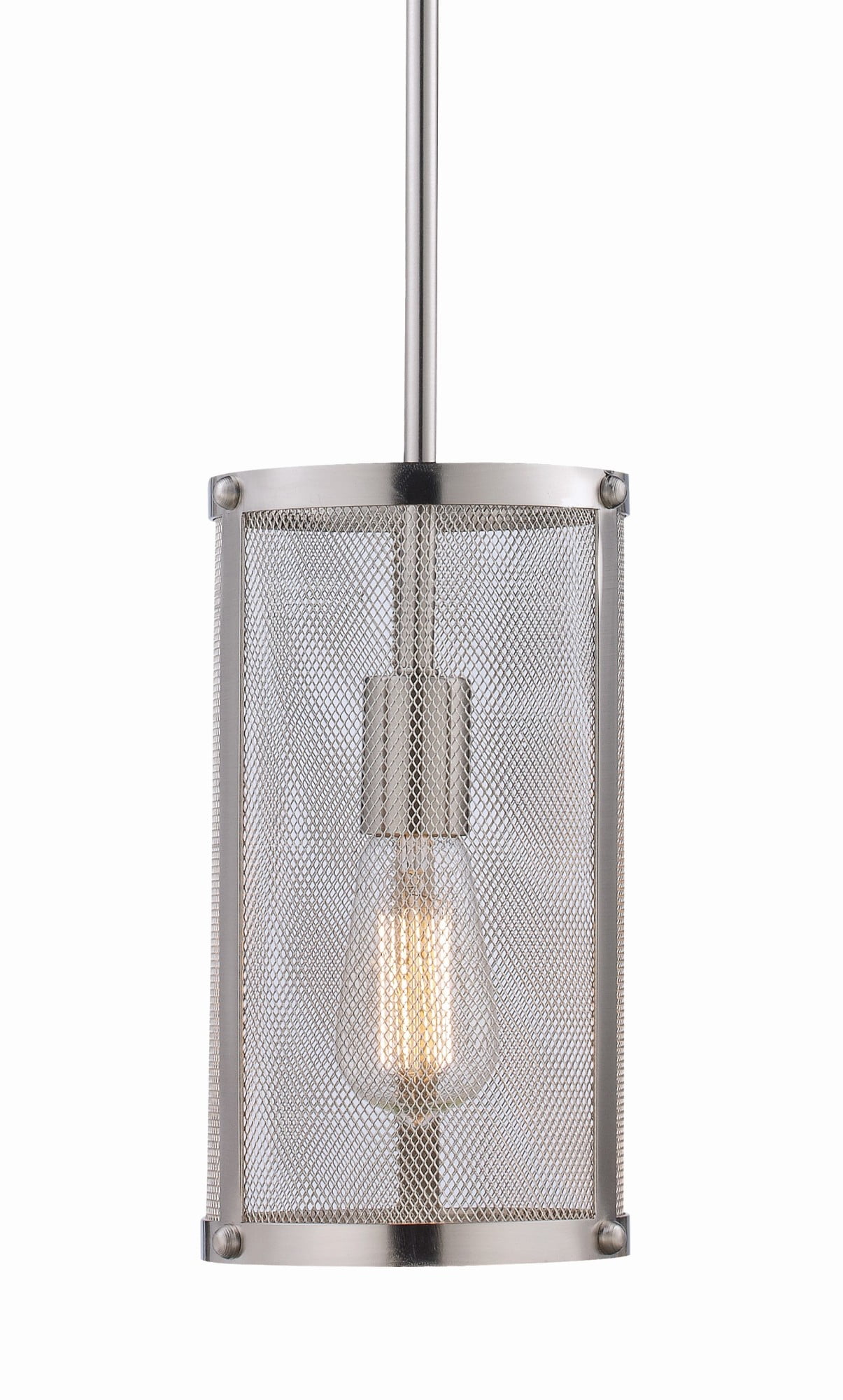 Trans Globe Lighting 10221 Mesh 6" Wide Mini Pendant - Nickel - Walmart.com