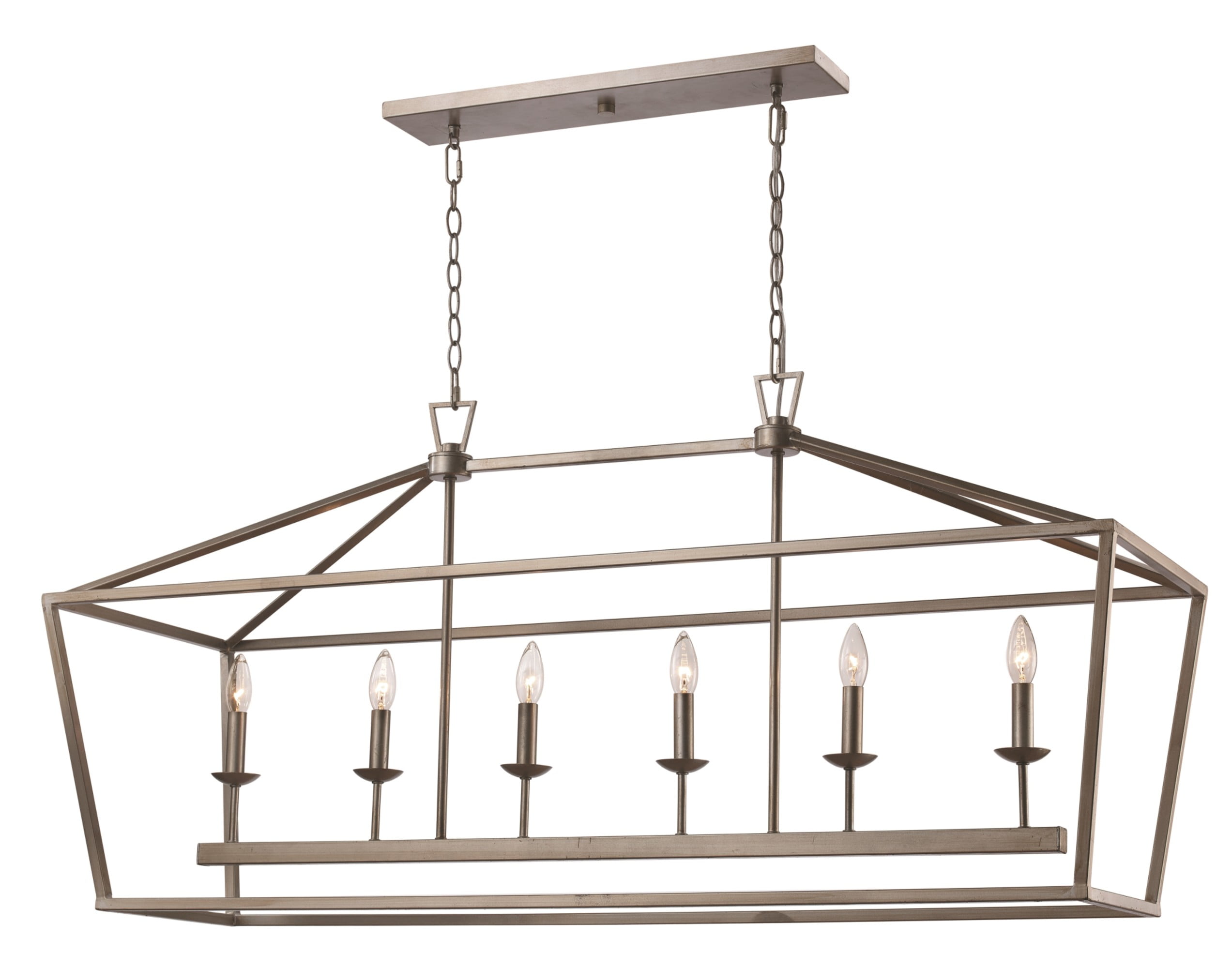 Trans Globe Lighting 10267 Lacey 6 Light 49" Wide Linear Chandelier ...