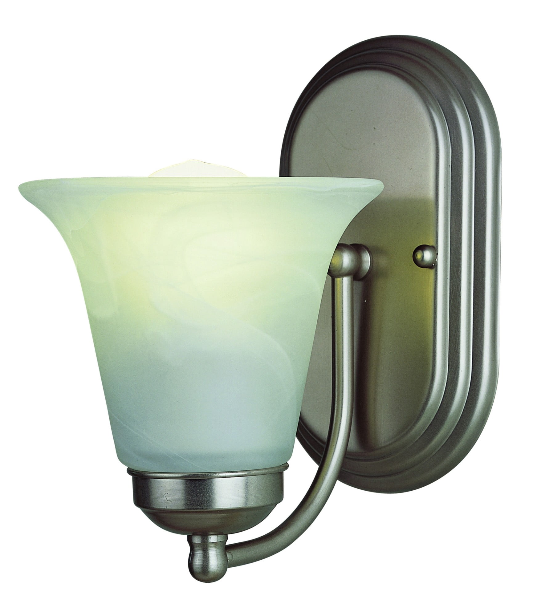 Trans Globe Lighting 3501 1 Light Bathroom Fixture - Nickel - Walmart.com