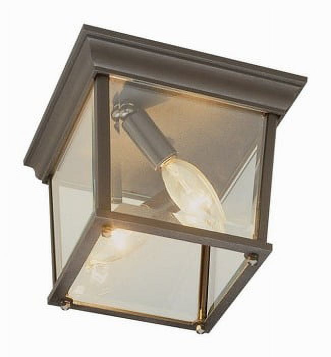 Trans Globe Lighting 4905 Two Light Down Lighting Outdoor Square Flush ...