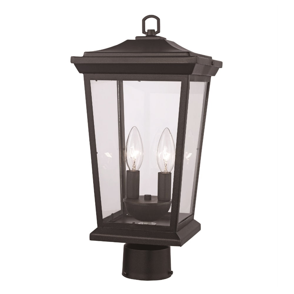 Trans Globe Lighting 50777 Turlock 2 Light 12" Tall Outdoor Pier Mount ...