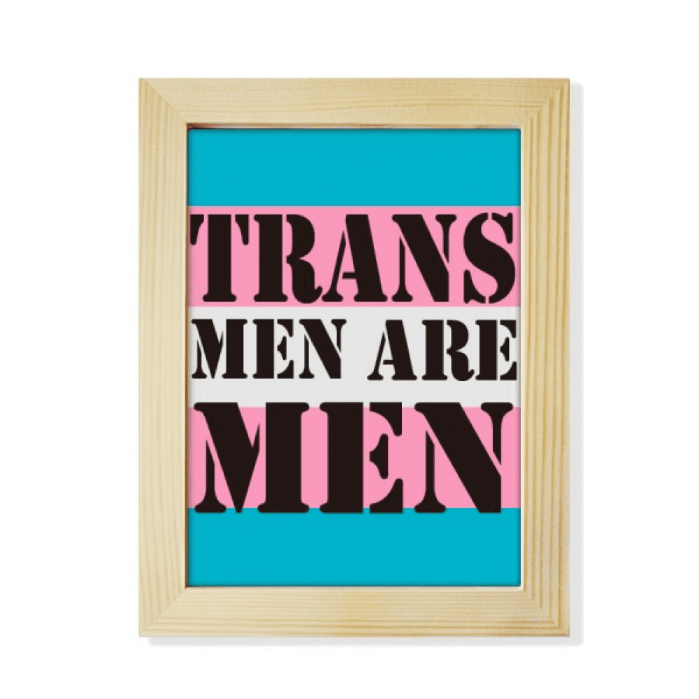 Trans Man Support LGBT Transgender Desktop Adorn Photo Frame Display ...