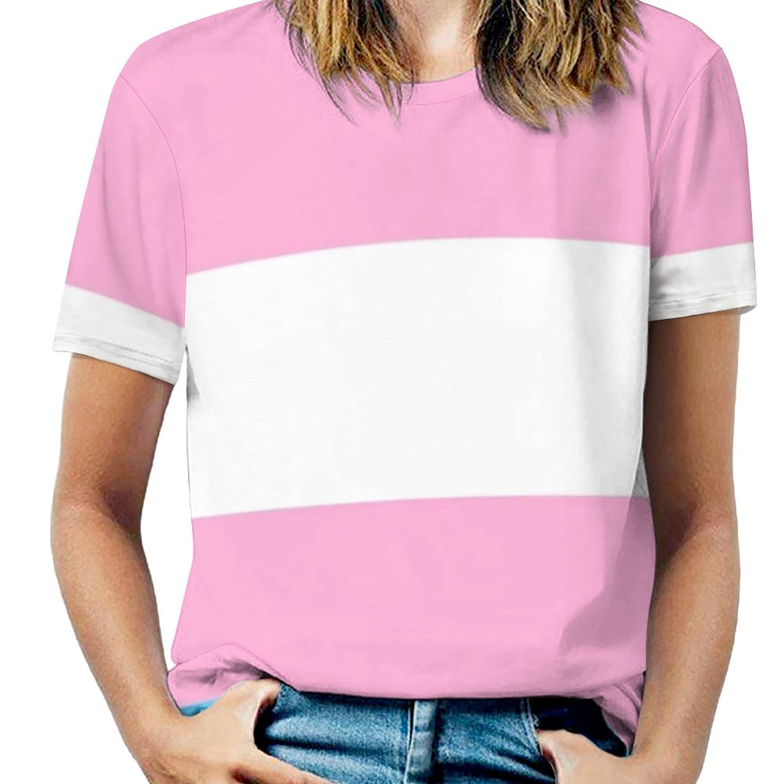 Trans New Fashion Zip Off Shoulder Top Short-Sleeve Women Shirt Pride ...