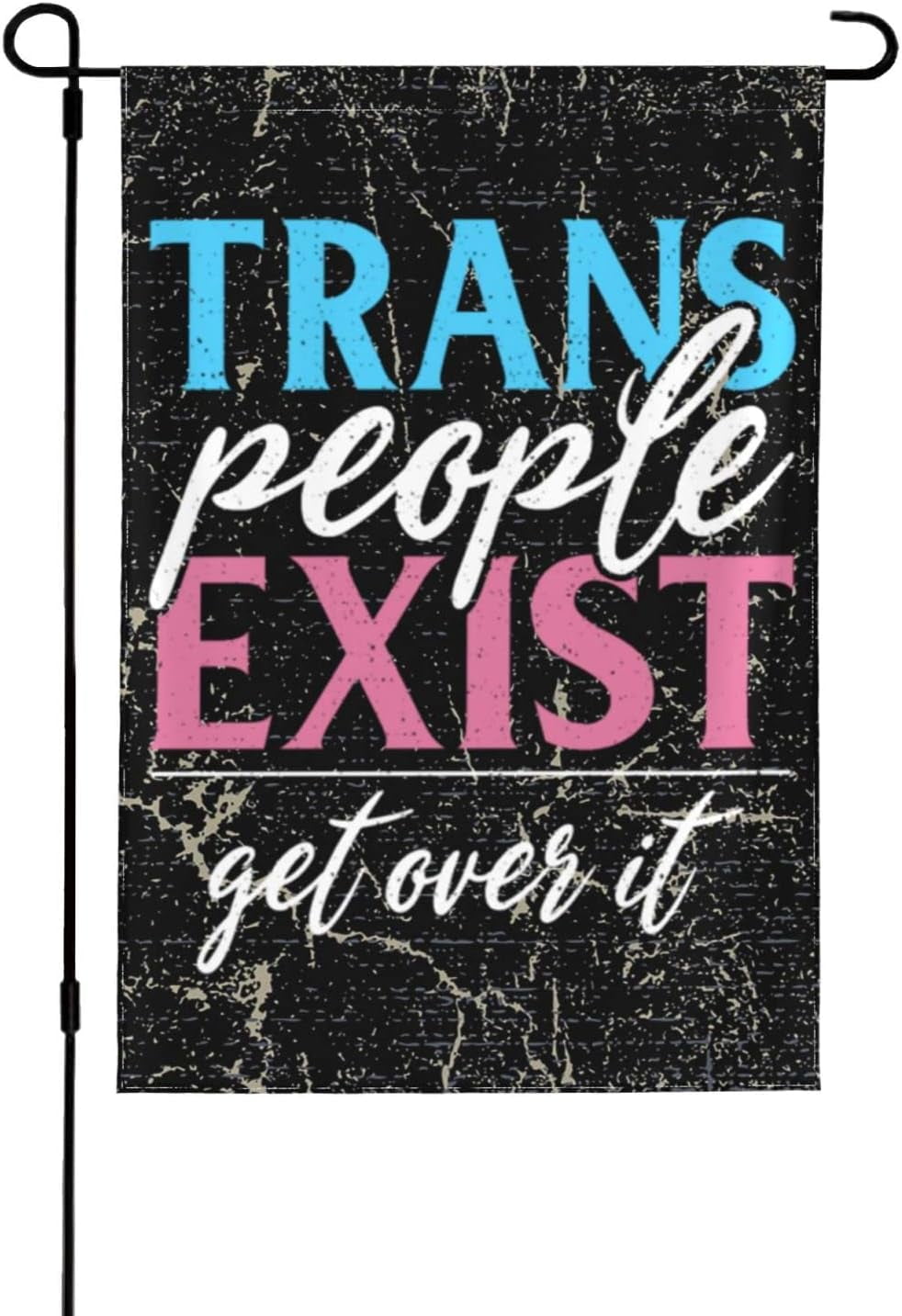 Trans People Exist Transgender Lgbtq Gender Garden Flag outdoor yard ...