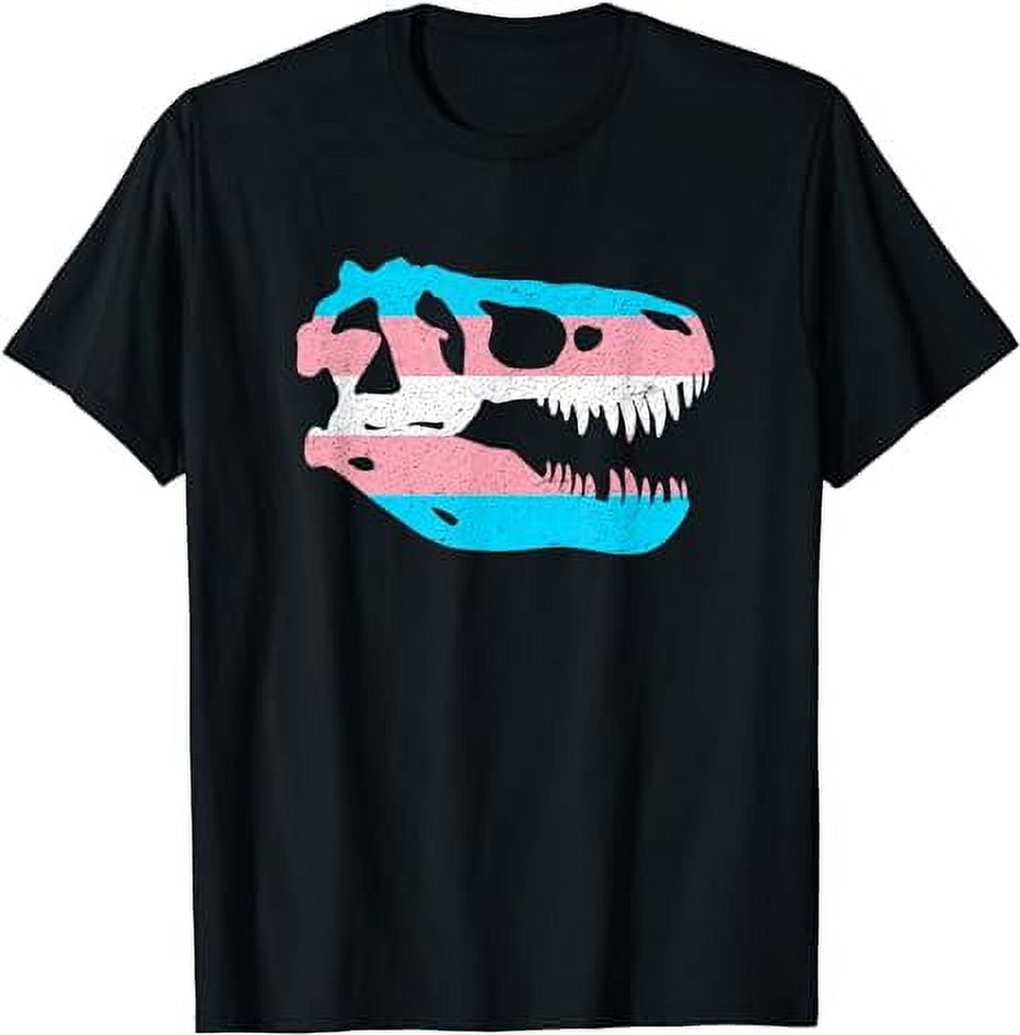 Trans Pride - Dinosaur Transgender Flag T-Rex LGBT T-Shirt - Walmart.com