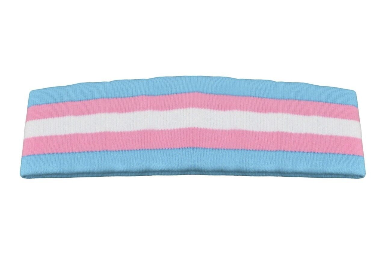 Trans Pride Flag Cloth Stretchy Hair / Headband Sweatband - LGBTQ ...