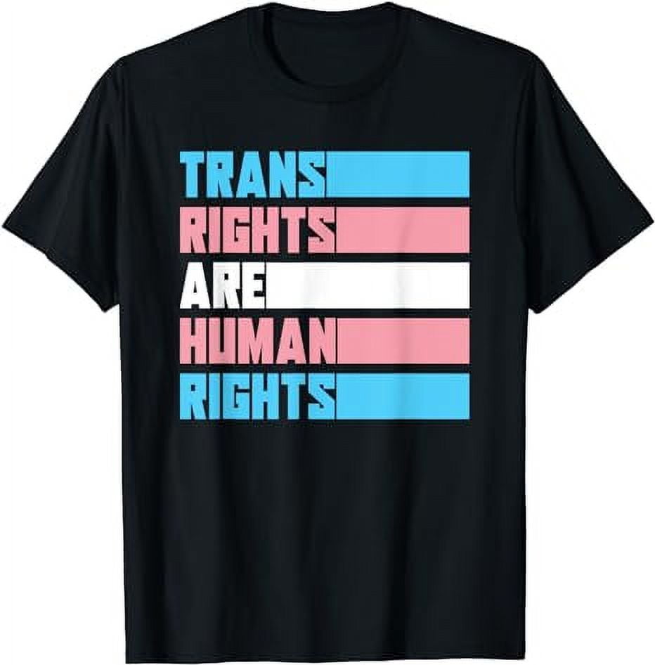 Trans Rights Are Human Rights Pride Month Gift Transgender T-Shirt ...