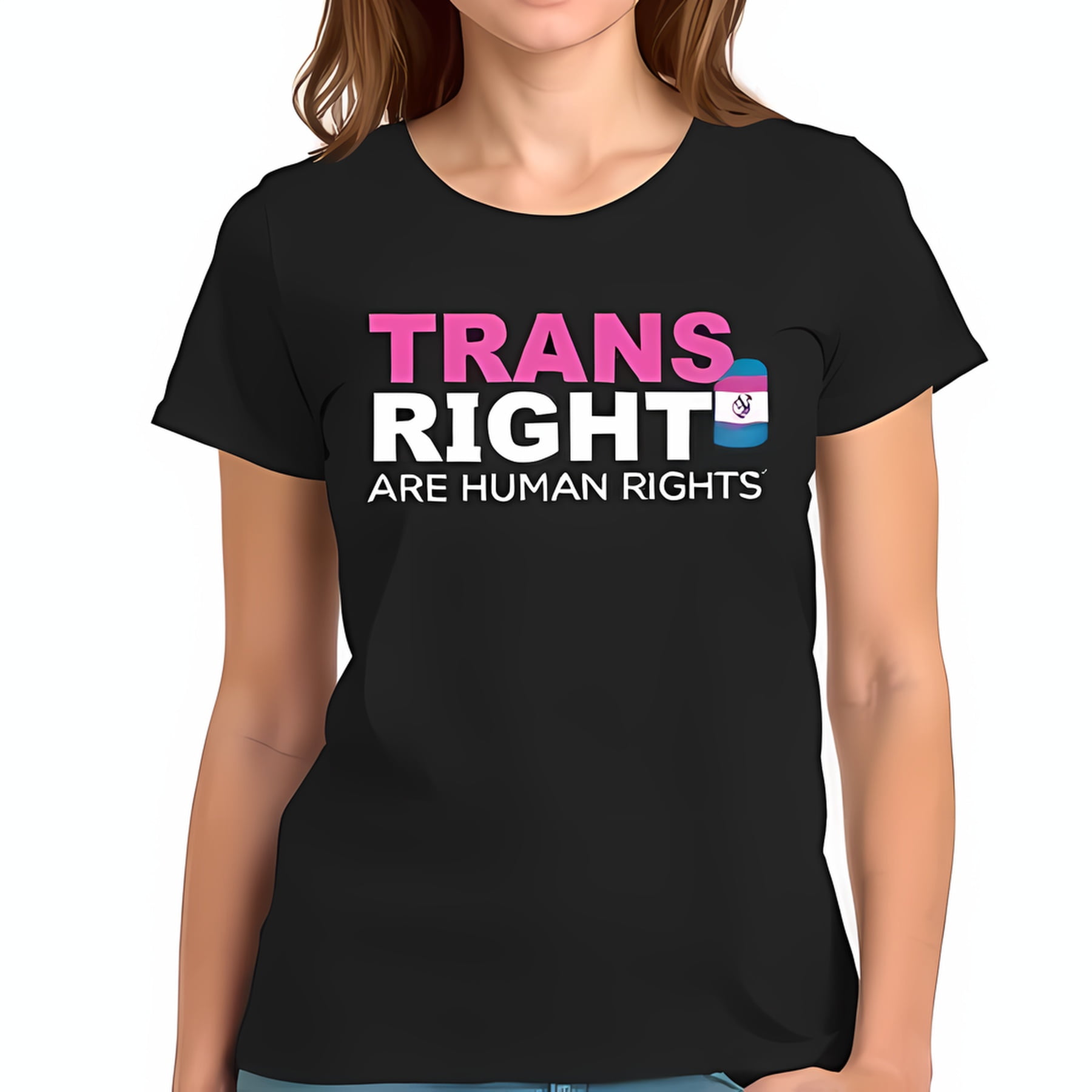 Trans Rights Are Human Rights T-Shirt - Bold Statement Tee with Trans ...