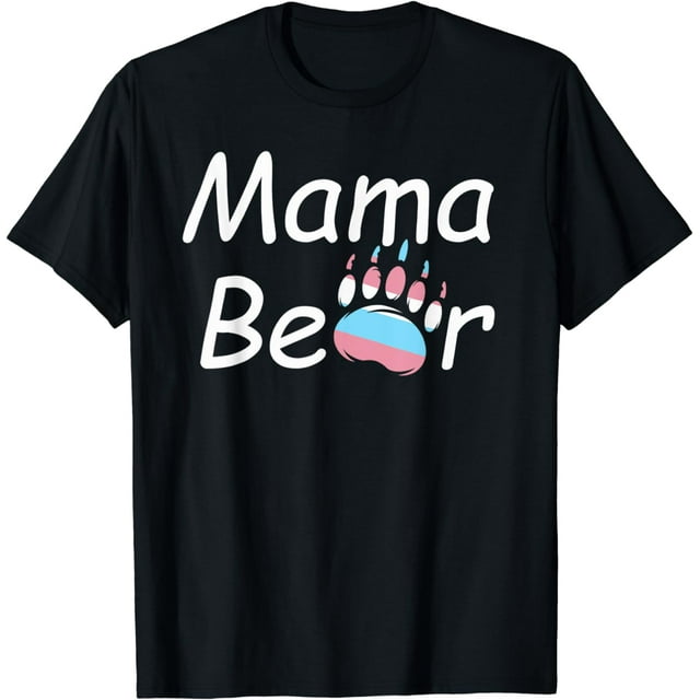 Trans Transgender Mama Bear shirt LGBT Pride Flag Support T-Shirt ...