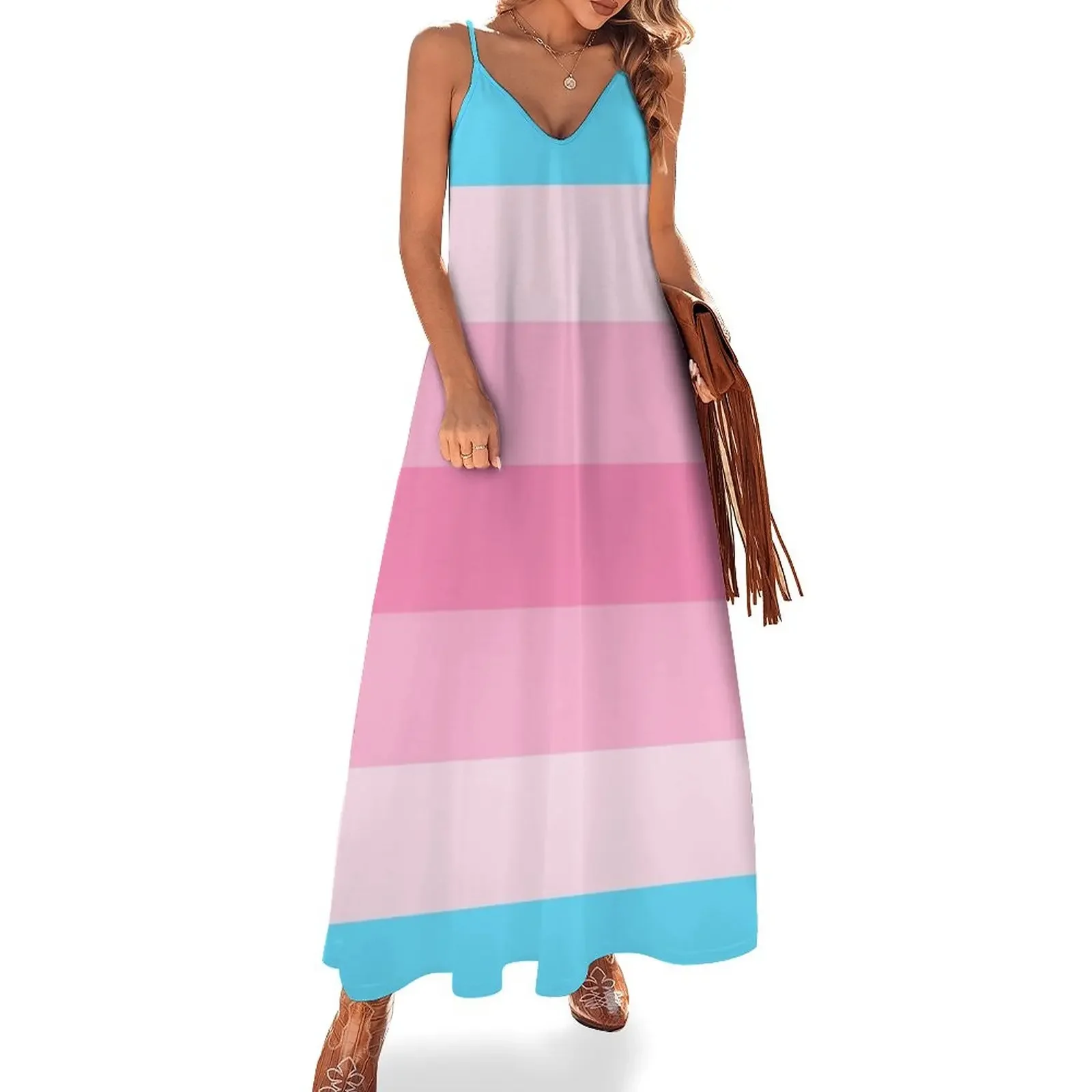 Trans Woman Pride Flag Sleeveless Dress women formal occasion dresses ...