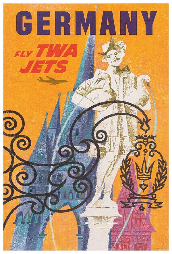 Trans World Airlines - TWA Jets - Germany - 1950s - Vintage Travel ...