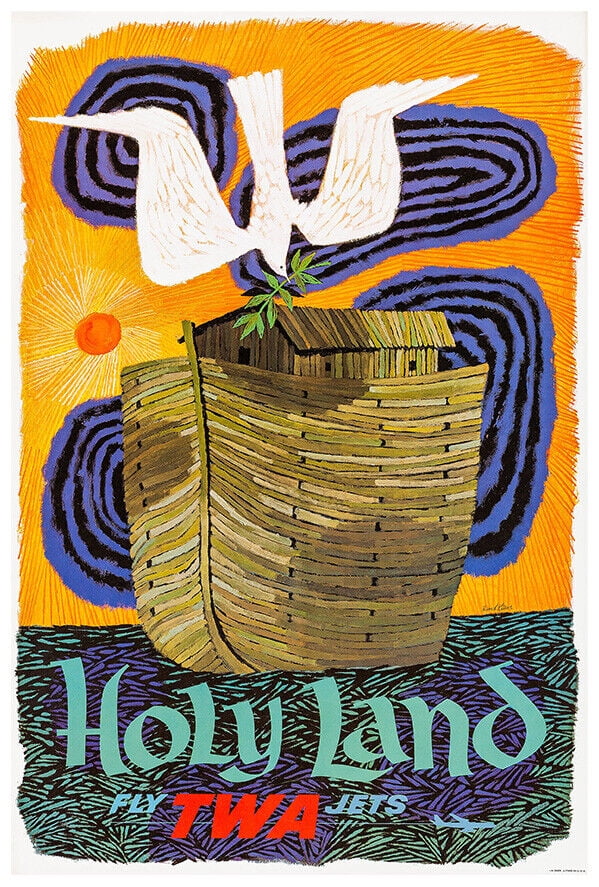 Trans World Airlines - TWA Jets - Holy Land - 1950s - Vintage Travel ...