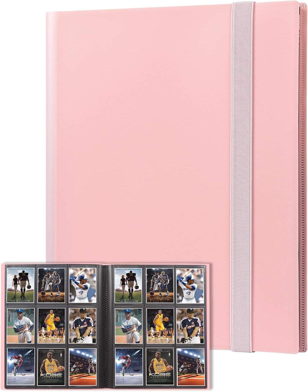 Transaction card binder, 9-pocket card album folder, 360-side loading ...