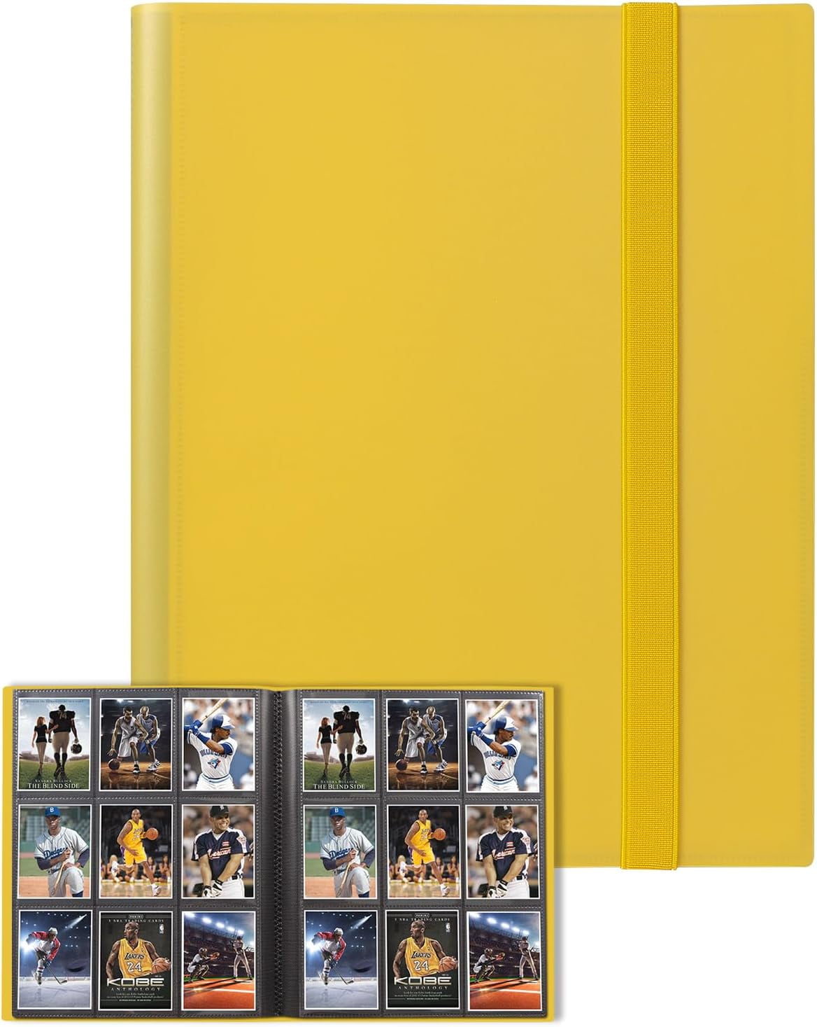Transaction card binder, 9-pocket card album folder, 360-side loading ...