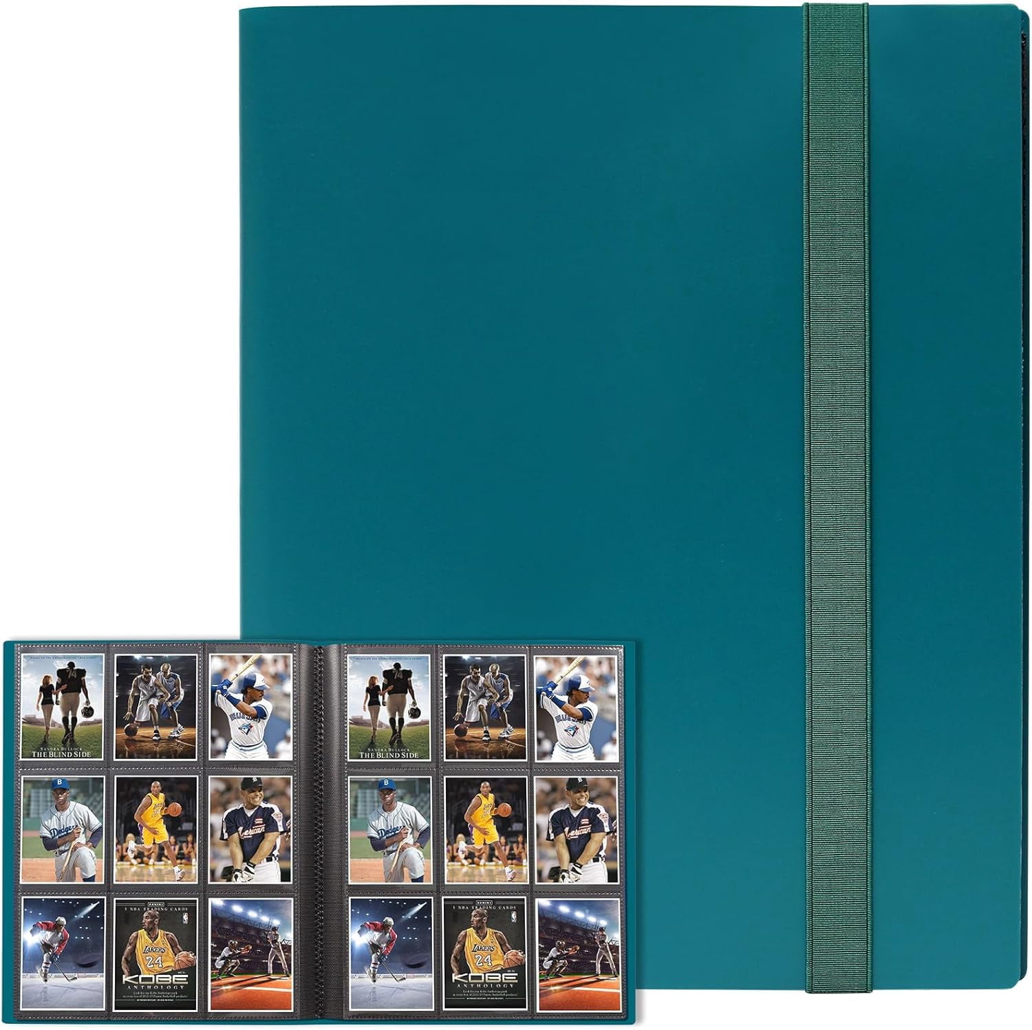 Transaction card binder, 9-pocket card album folder, 360-side loading ...