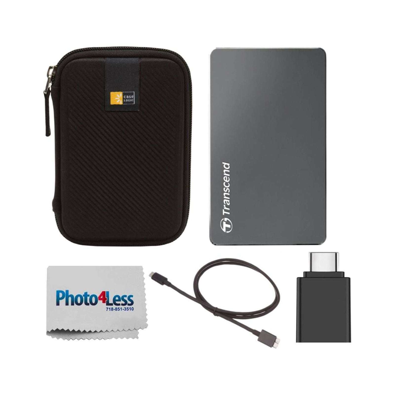 Transcend 1TB StoreJet 25C3 USB 3.0 External Hard Drive + Case ...