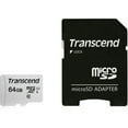 Transcend 64GB 300S UHS-I micro SDXC Memory Card with SD Adapter ...
