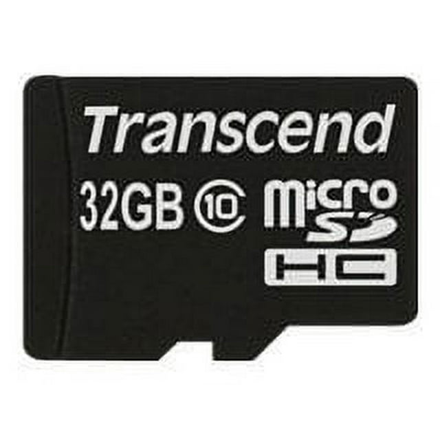 Transcend - Flash memory card (microSDHC to SD adapter included) - 32 ...