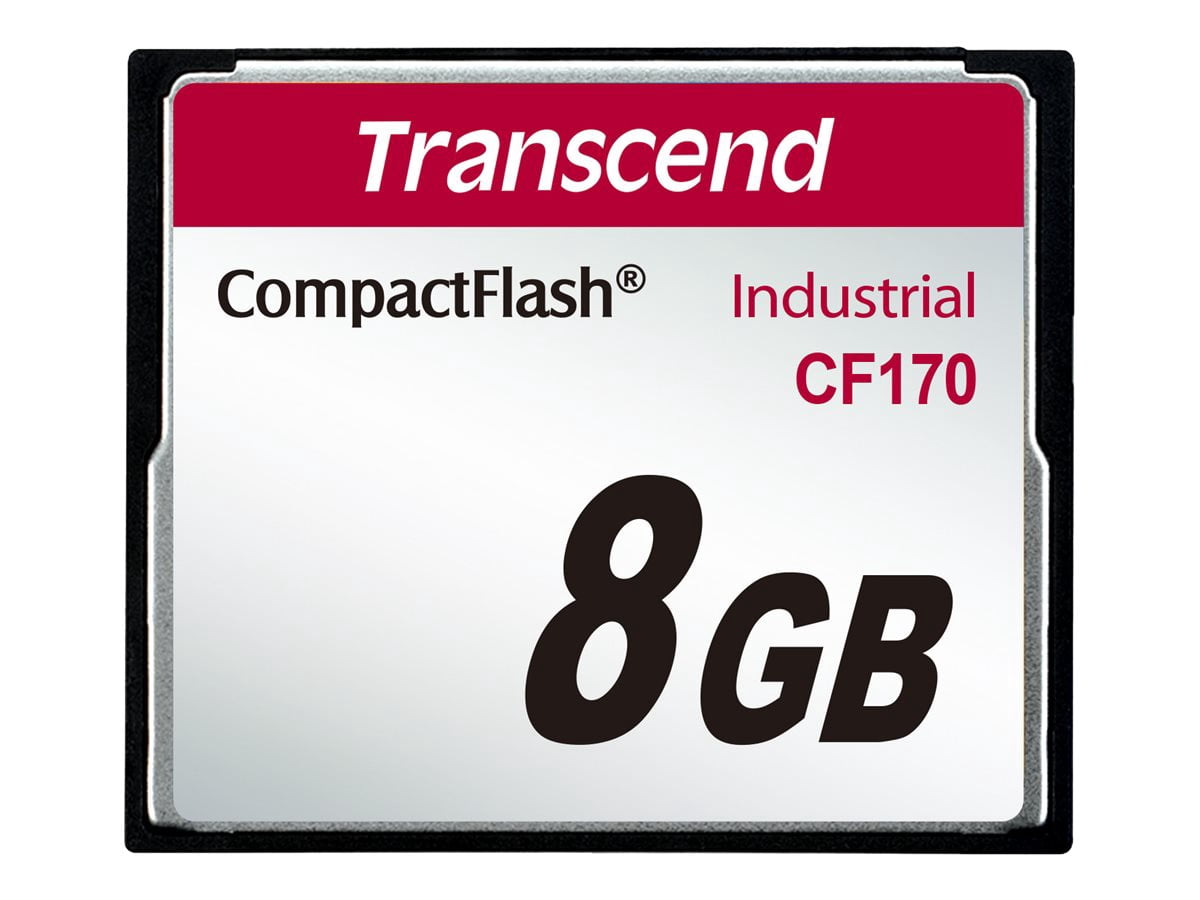 Transcend Industrial - Flash memory card - 8 GB - 170x - CompactFlash - Walmart Business Supplies