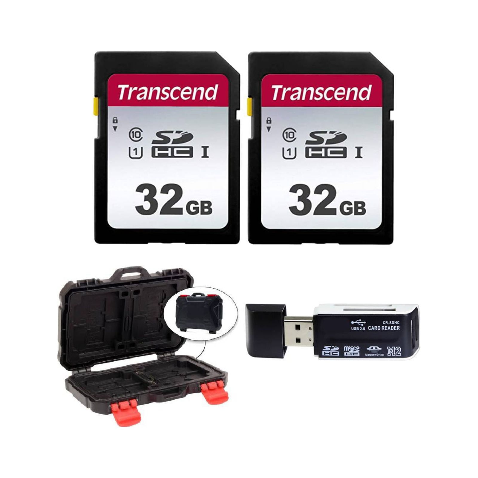 Transcend TS32GSDC300S 32GB UHS-I U1 SD Memory Cards + - Walmart.com