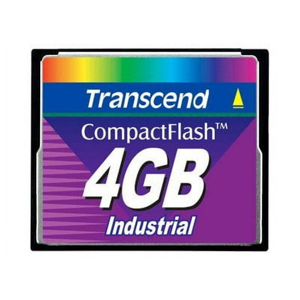 Transcend Industrial - Flash memory card - 4 GB - 45x - CompactFlash ...