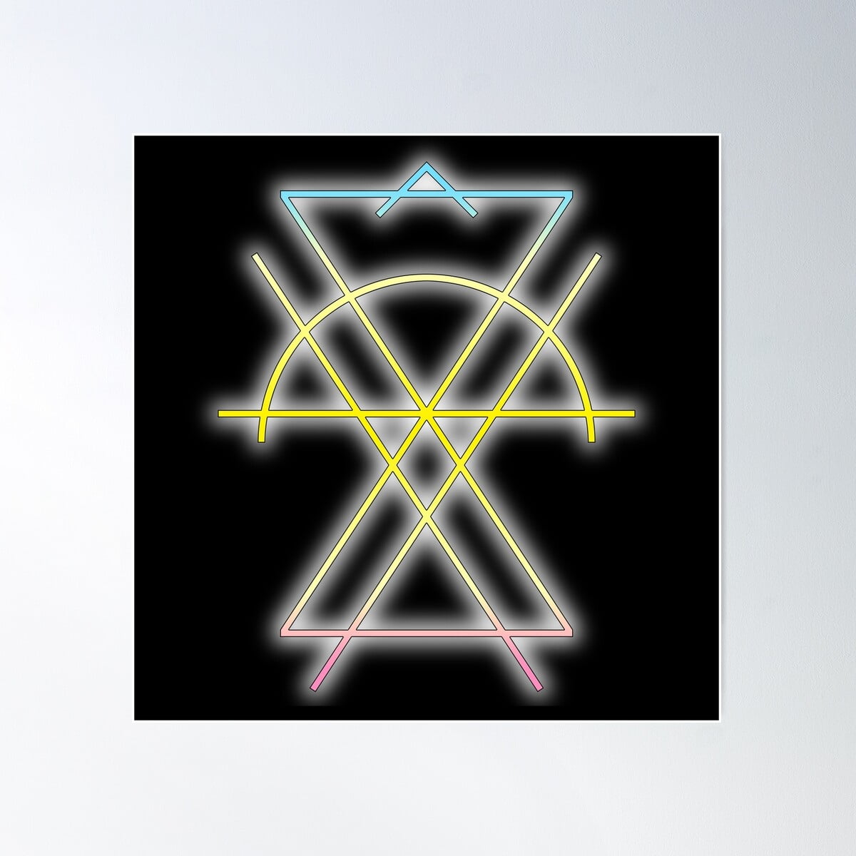 Transfemme "Healing" Pride Sigil Poster Wall Art, Modern Wall Decor For ...