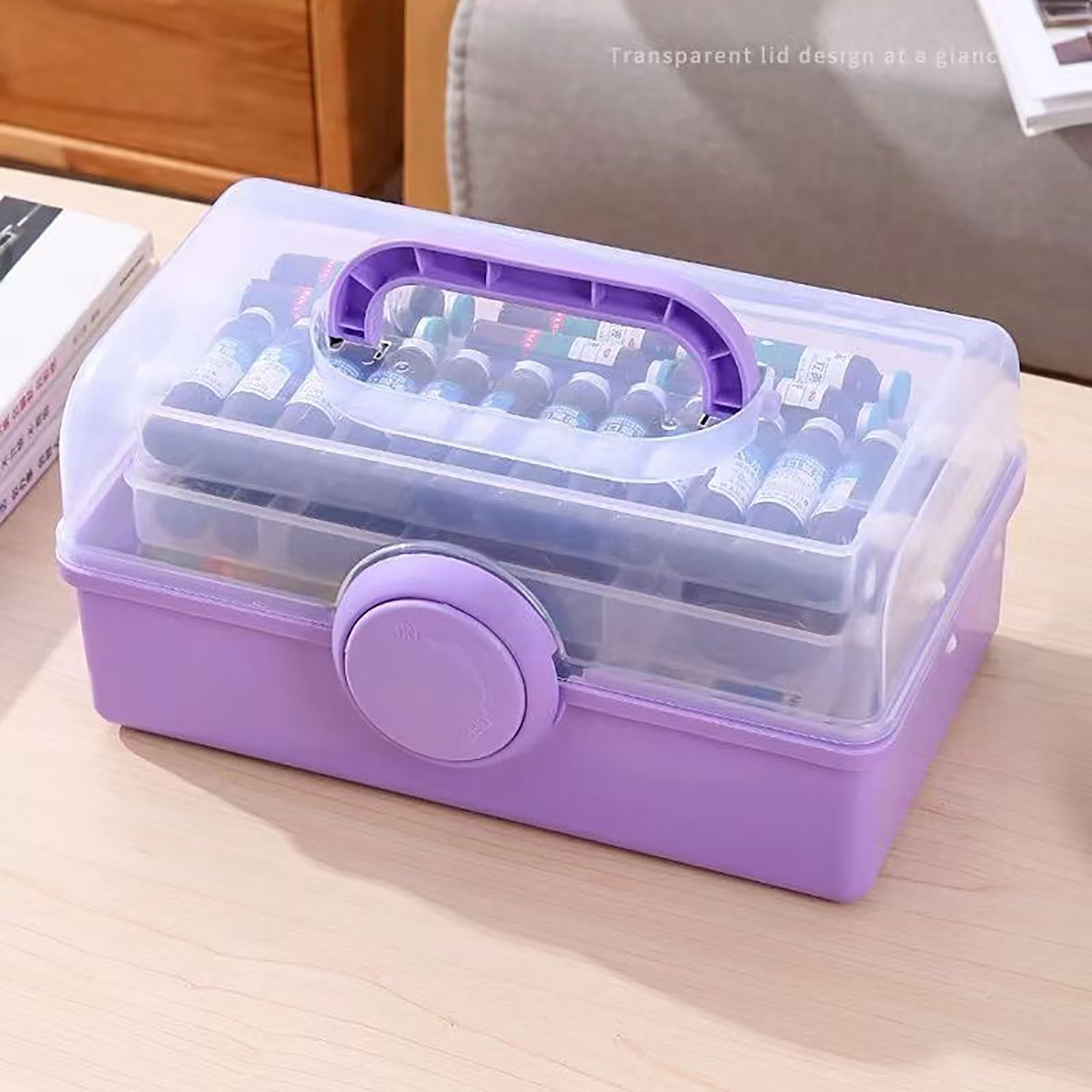 Transfer Box, Three-layer Storage Box, Cosmetics Storage Box, Storage ...