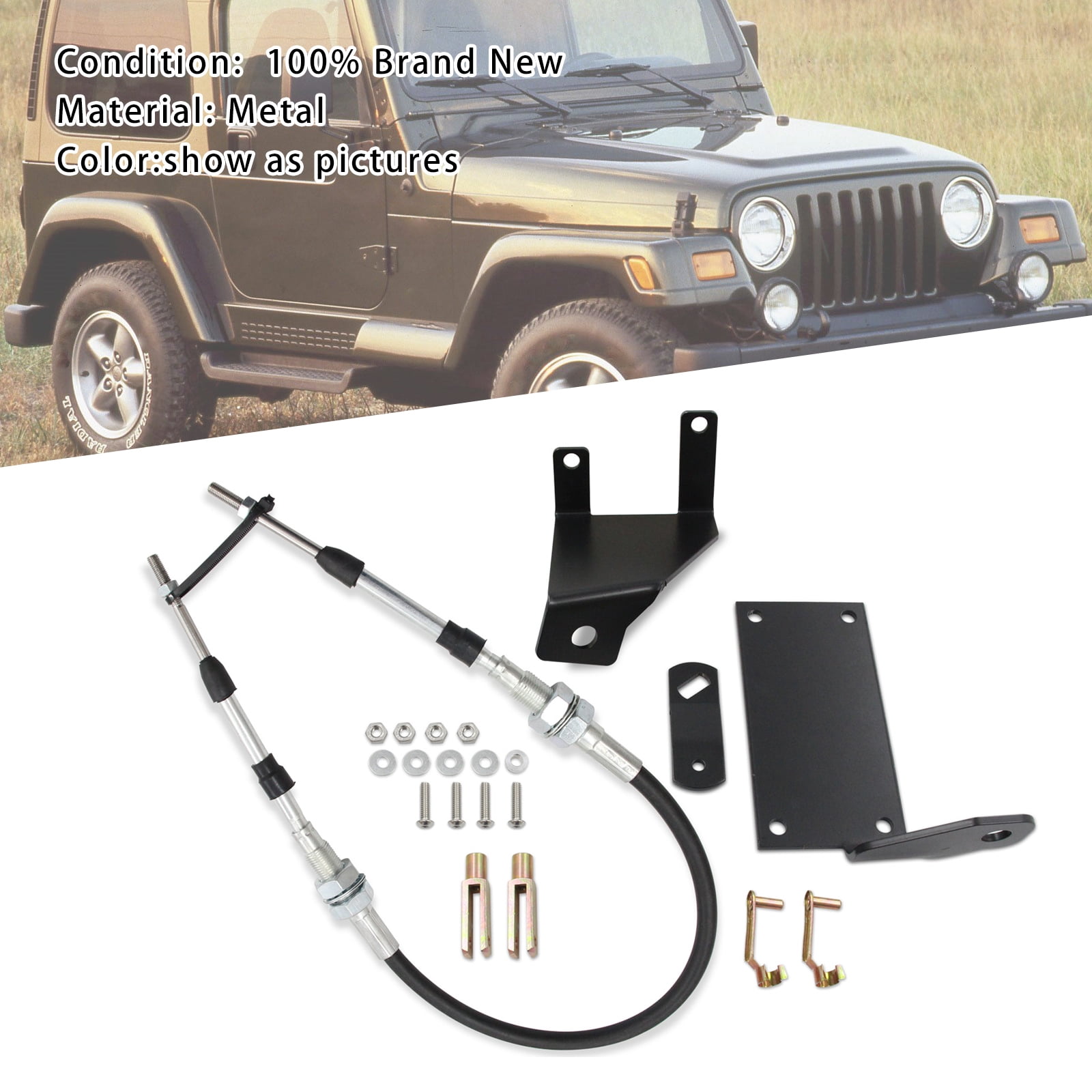 Transfer Case Cable Shift Linkage Upgrade Heavy Duty For Wrangler TJ 1997-2006 - Walmart.com