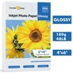 Better Office Products Glossy Self-Adhesive Photo Paper, 8.5 x 11 Inch ...