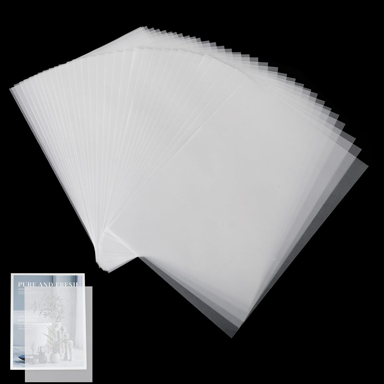 Transfer Paper 100 Sheets MSF2 Tracing Paper for Drawing 8.5" x 11 ...