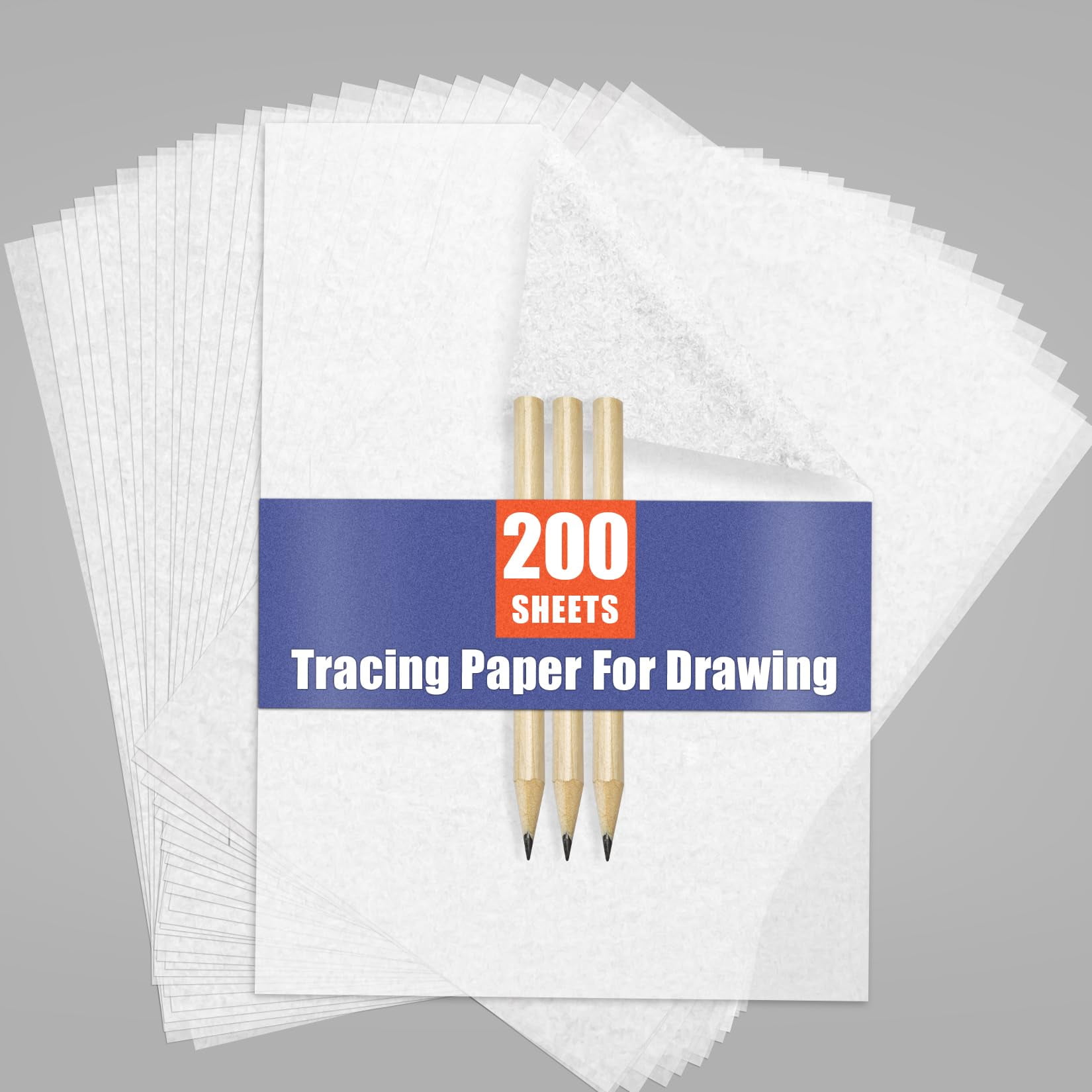 Transfer Paper Tracing Paper for Drawing Trace Paper - PSLER 200 Sheets ...