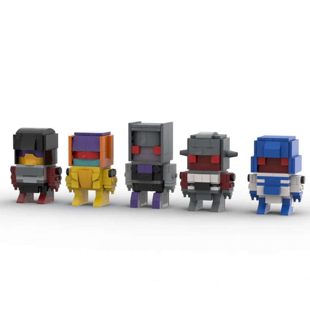*Transform Auto Robot Brickheadz * Star scream jazz Prime DIY enlighten ...