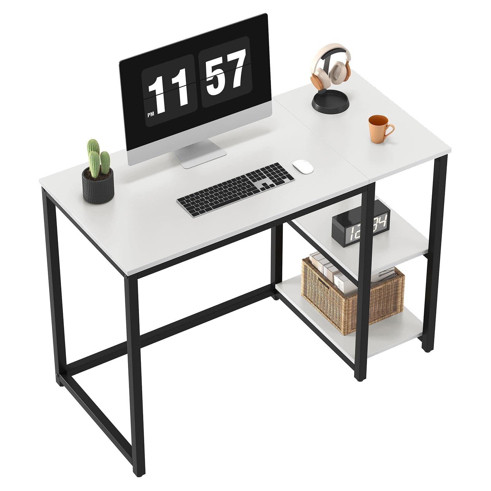 Transform Your Home Office with a 40-Inch Computer Desk: Spacious 2 ...