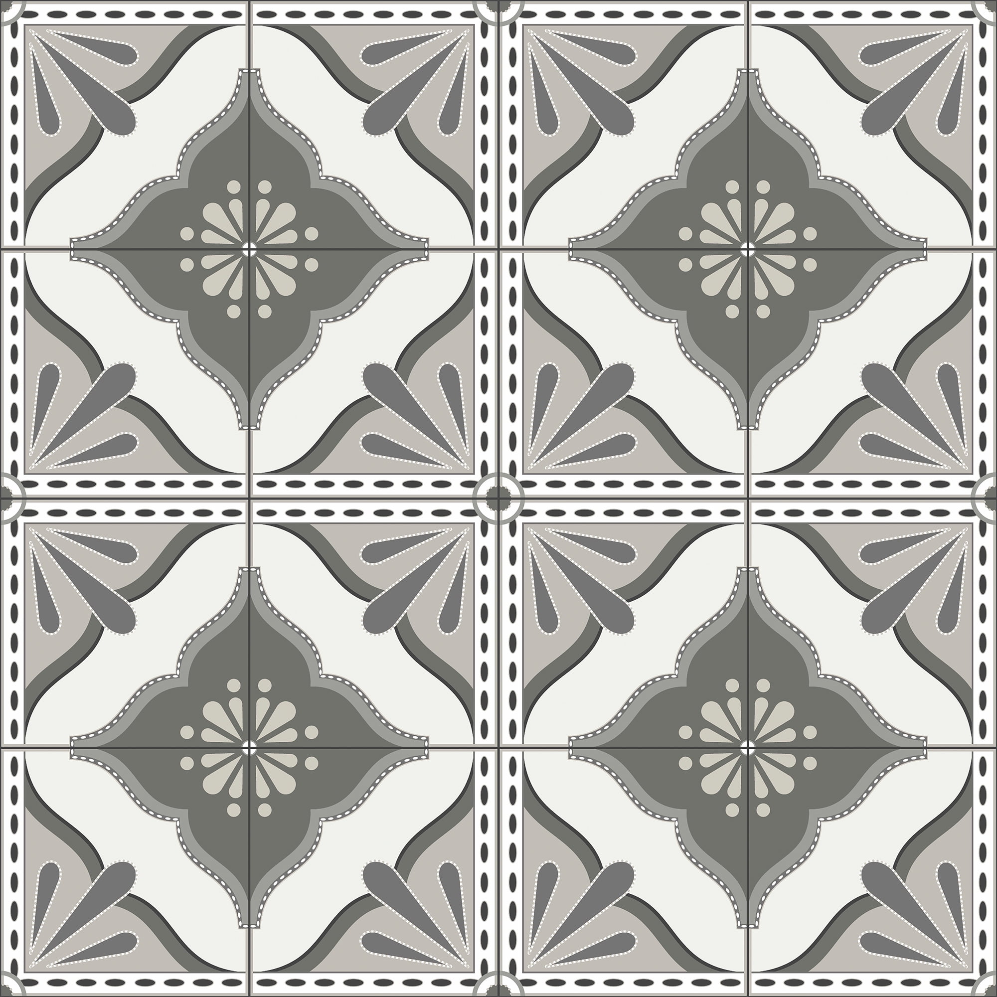 Transform Large Tile Mono Peel & Stick Wallpaper - Walmart.com