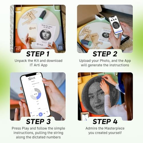 Transform Any Photo to Stunning Masterpiece - Personalized DIY String ...