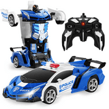1:18 Scale Transform RC Car Robot, 2.4G Remote Control, One Button ...