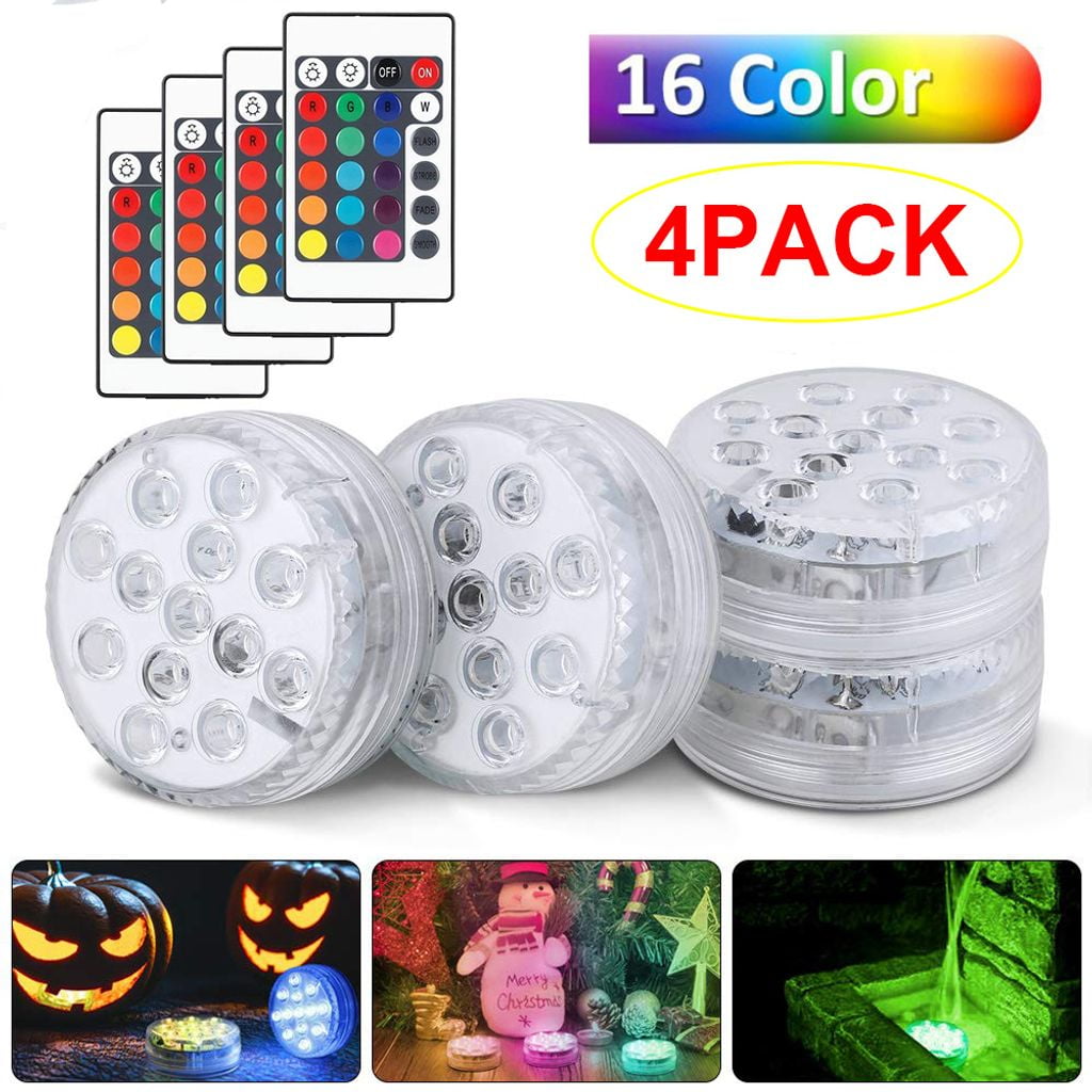 Transform Any Scene: Battery Operated Submersible Led Lights, Add A Magical Touch To Your Pool ...