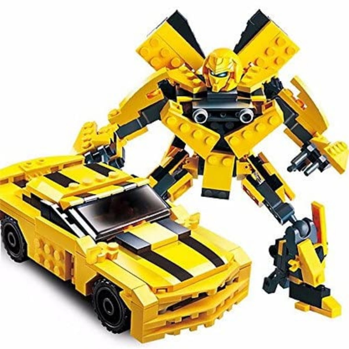 Transform Series Bumblebee Building Blocks Model Toys Robot 2 in 1 ...
